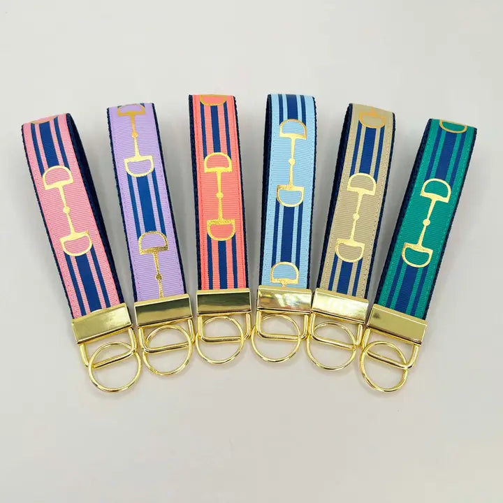 🔑🐴 Snaffle Bit Key Fobs – Lavender – Sweet Briar College | The Book Shop