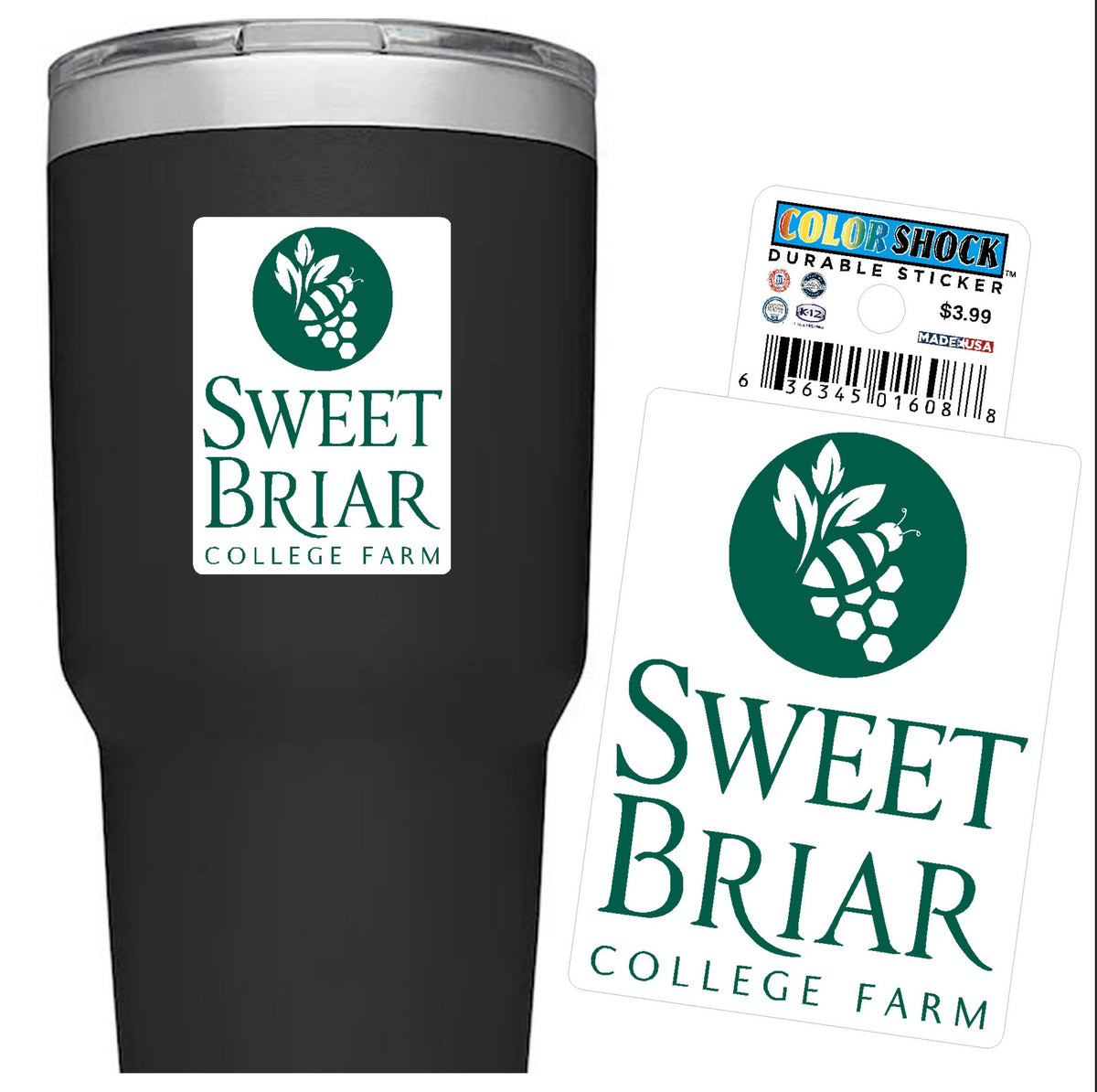 Durable Sticker - SBC Farm Stacked Logo – Sweet Briar College | The ...